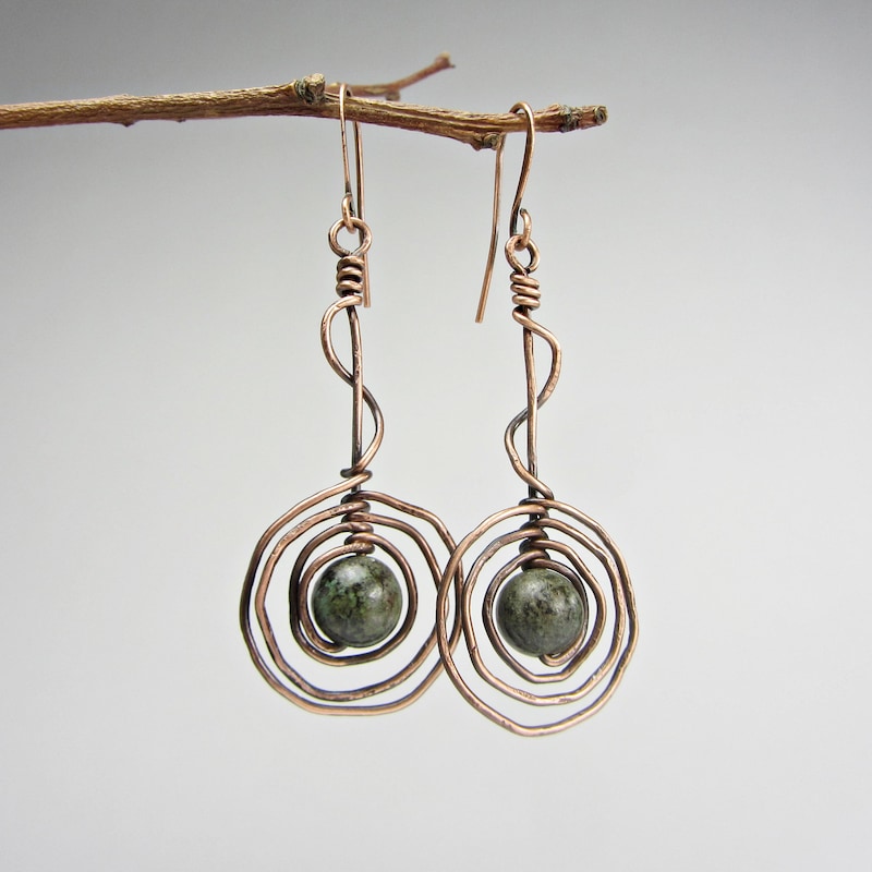 Handmade Wire Earrings - Etsy