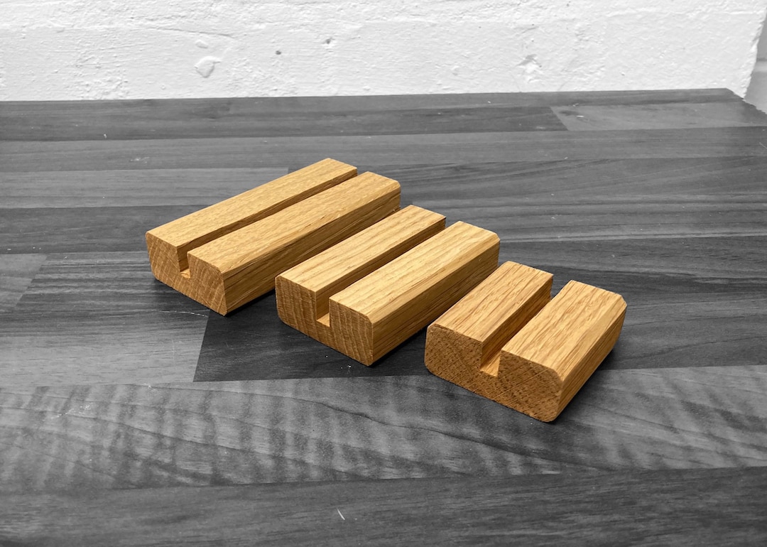 Small Oak Stands for Displaying Glass Fusion Central Groove Stands ...