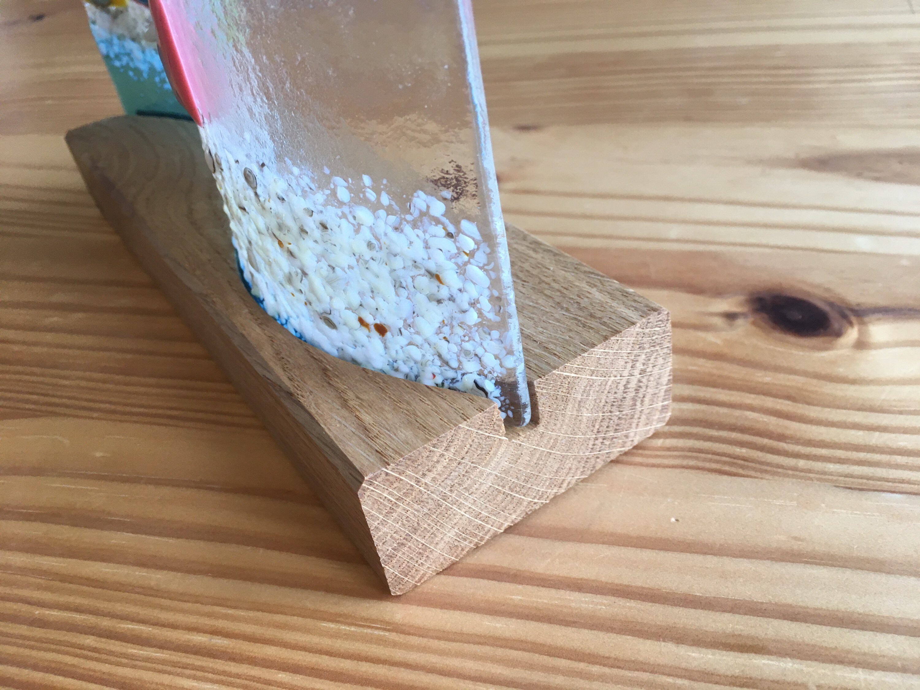 Wave Stand Glass Fusion Wooden Stand Kiln Dried Prime Oak Wave - Etsy