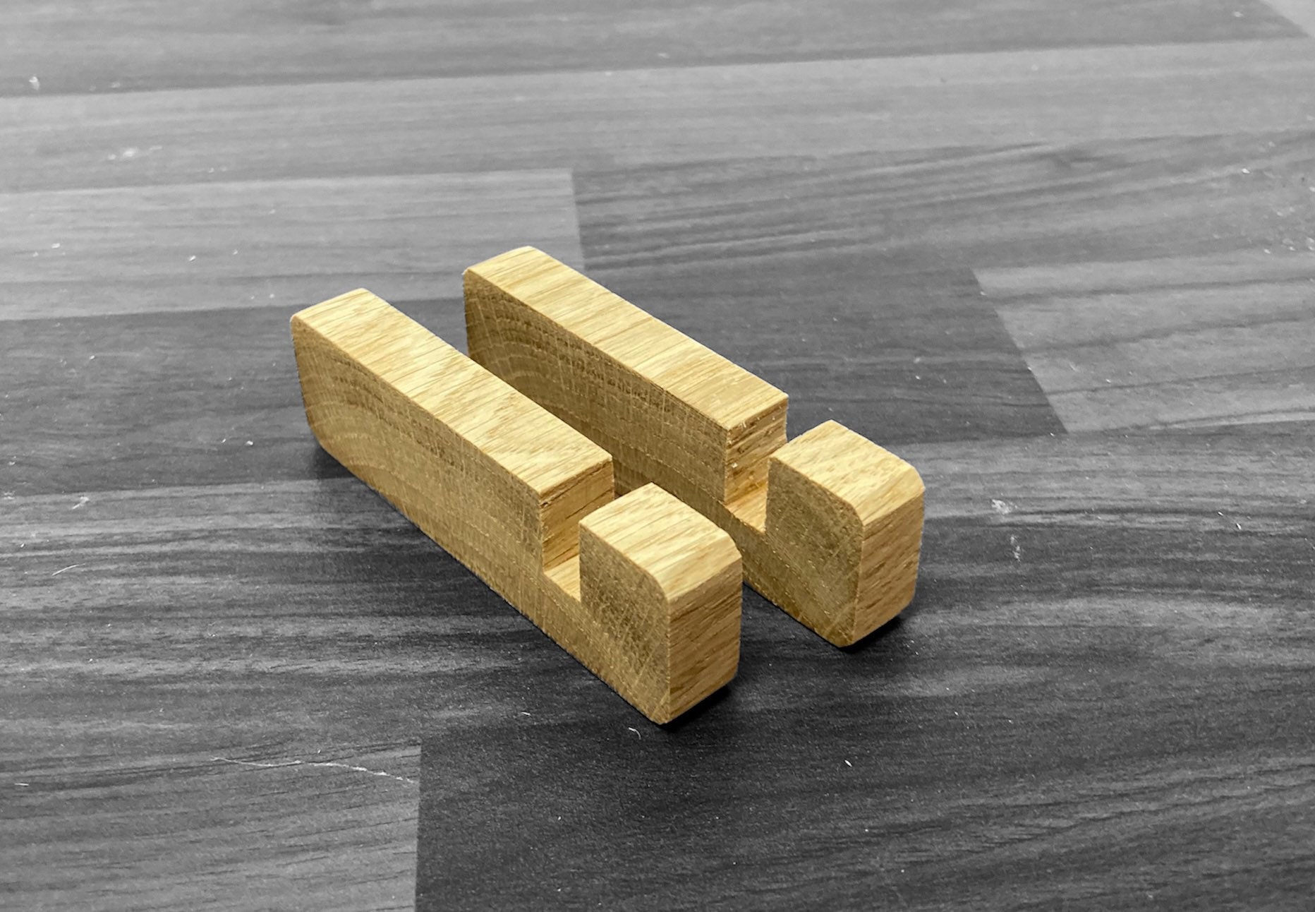 Glass Displaying ‘feet’ Made From Oak. Pair of Feet' Used to Display ...