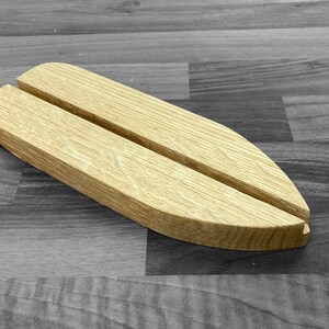 Grooved Ship Boat Clamp Oak Stands for Displaying Glass Art Glass ...