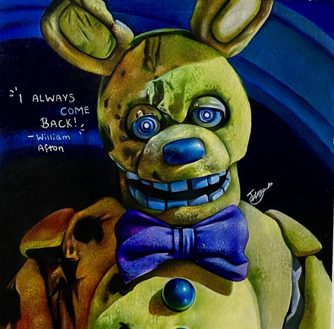 MINI Springtrap Print 5x5 - Etsy