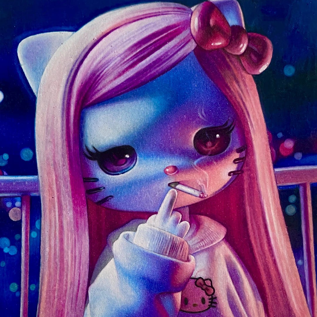 HELLO KITTY PRINT - Etsy