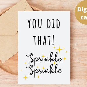Printable Graduation Celebration Engagement Card Instant Download ...