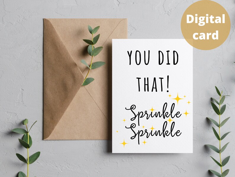 Printable Graduation Celebration Engagement Card Instant Download ...