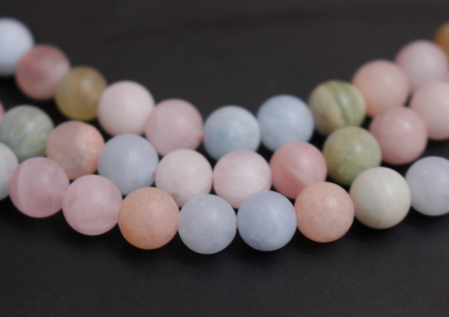 Natural Frosted Beryl Stone Beads natural Morganite Matte - Etsy