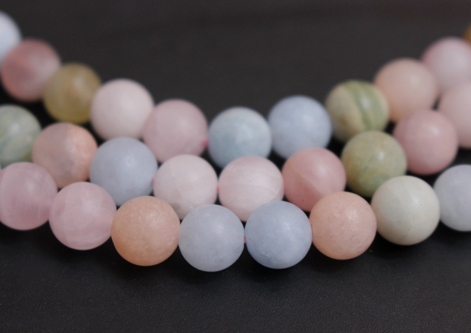 Natural Frosted Beryl Stone Beads natural Morganite Matte - Etsy