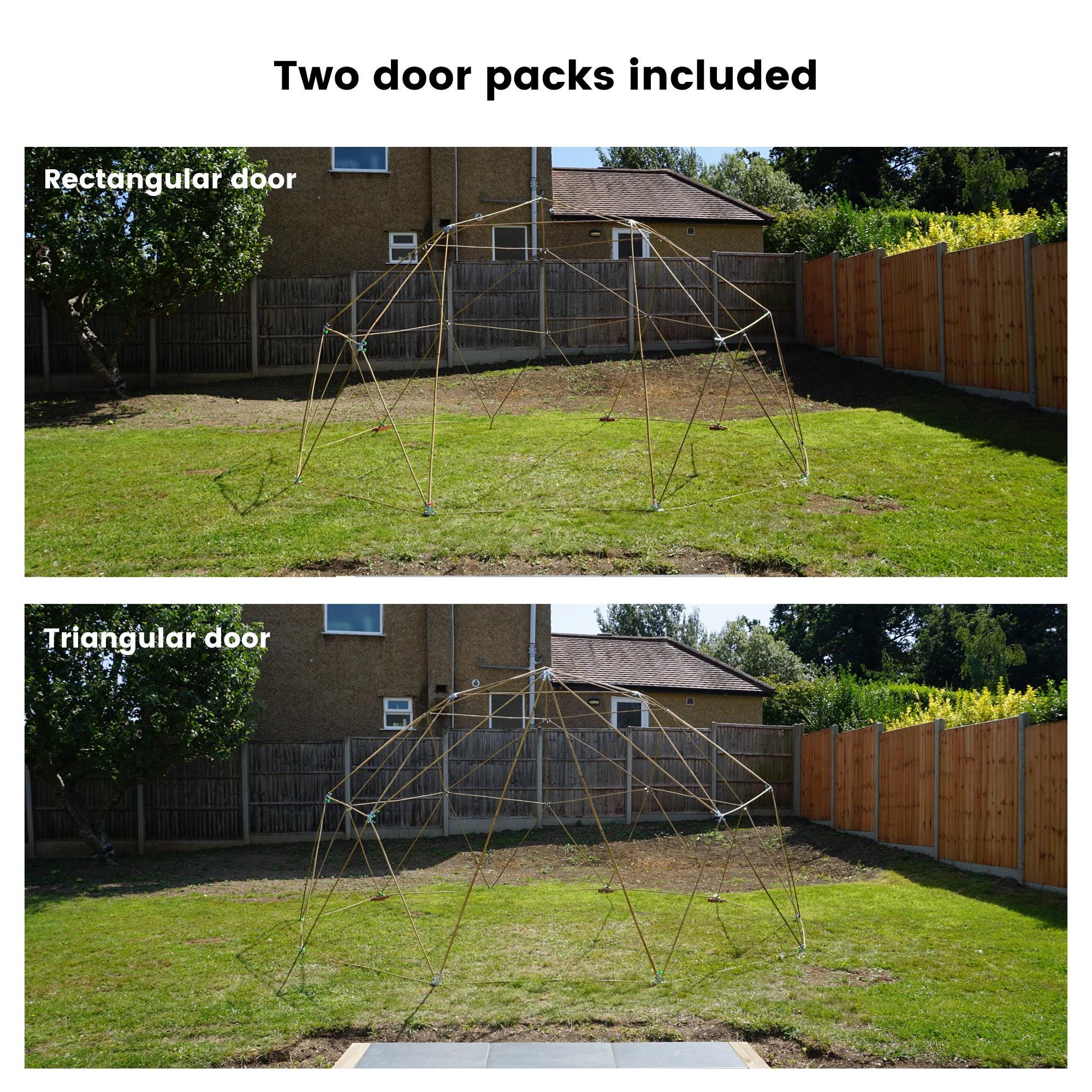 Panda Domes - 2V Geodesic Dome Hub Kit to Build 10ft to 16ft (~ 3m to ...