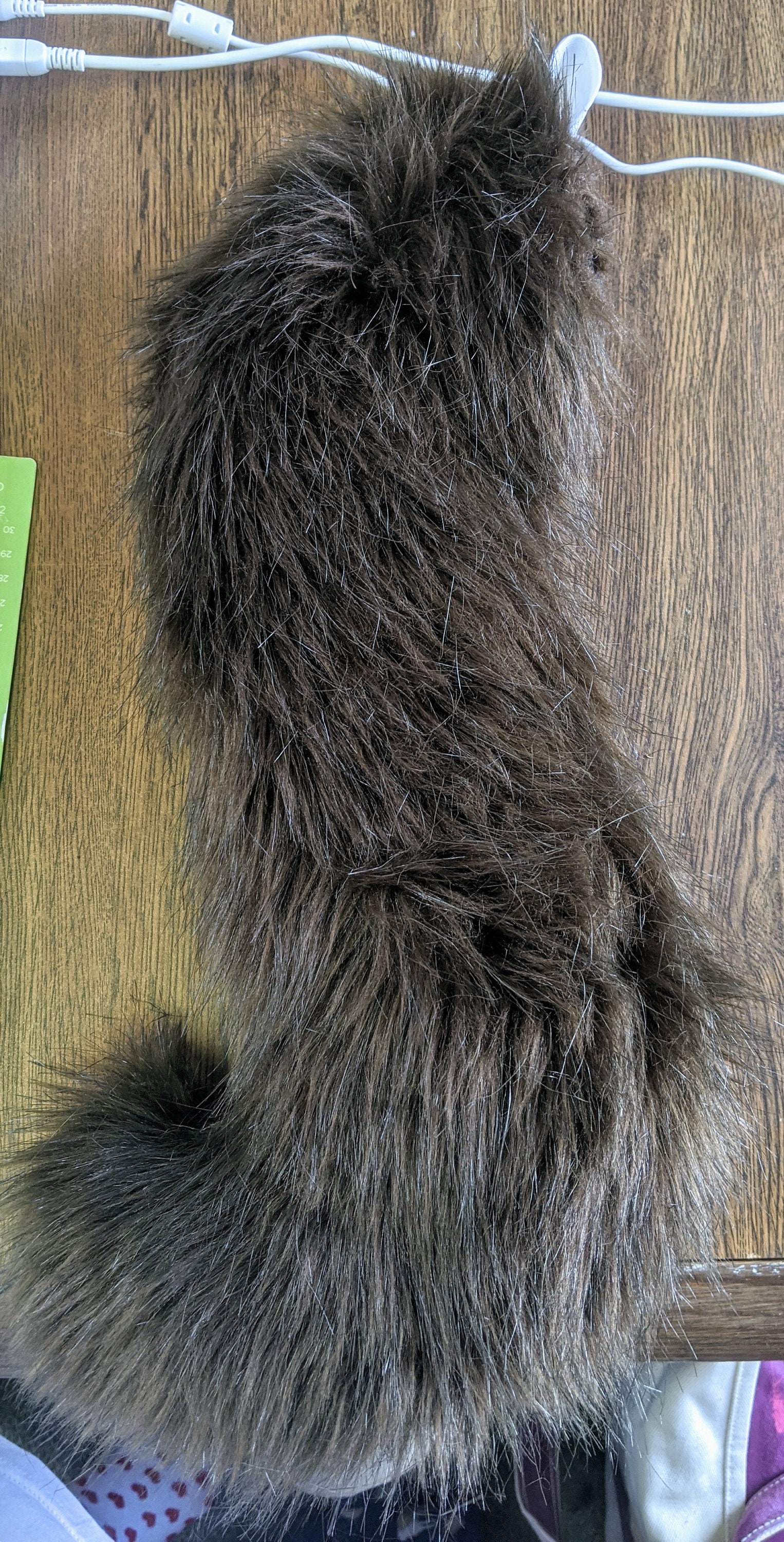 Medium Dark Brown Fursuit Tail furry animal cute faux fur | Etsy