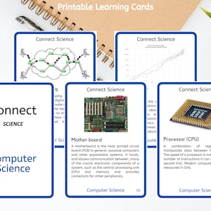 Computer Science Printable Learning / Revision Cards 111 Card Deck With ...