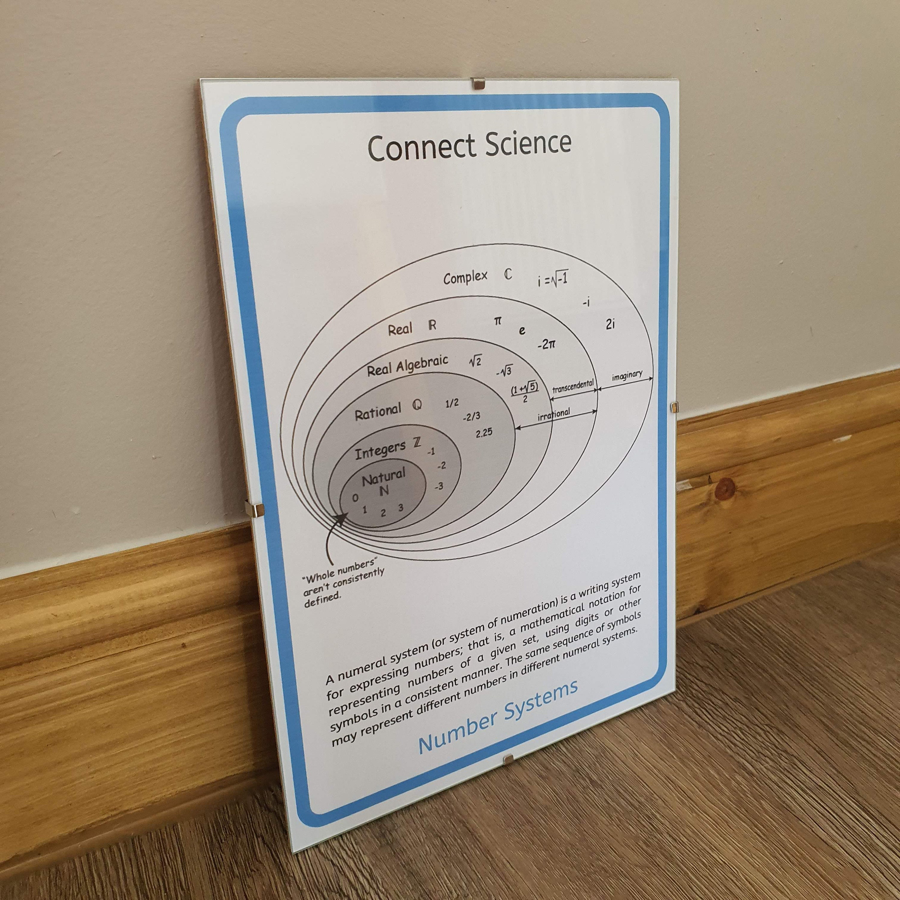 The Number System Poster A4 Download Science Poster - Etsy