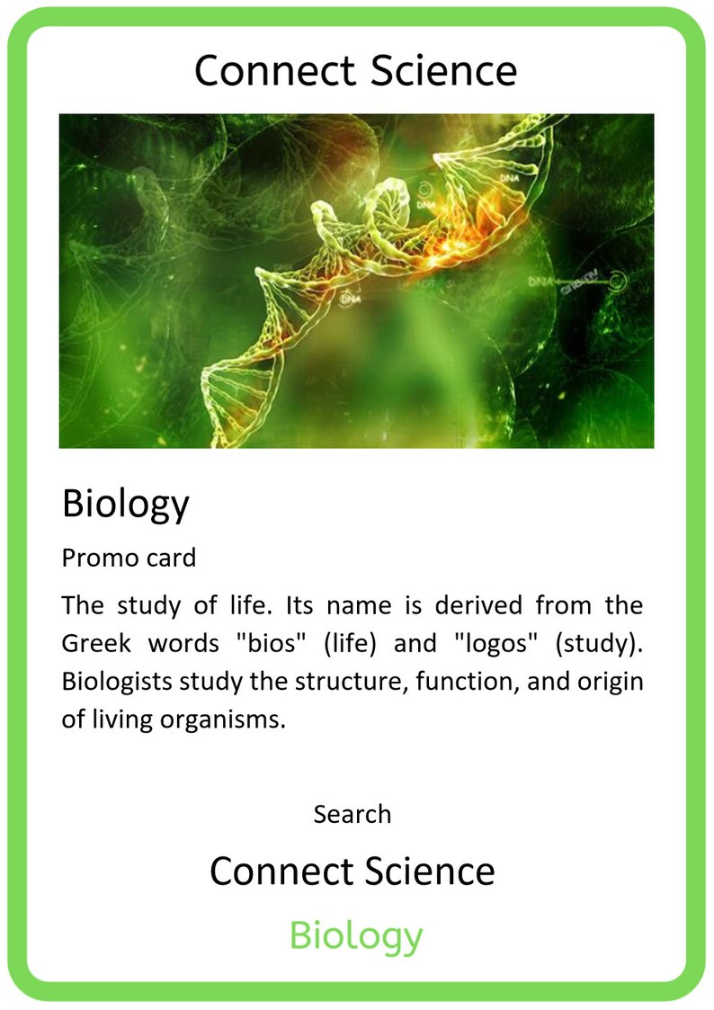 Biology Printable Learning / Revision Cards 59 Card Deck With Cheat ...