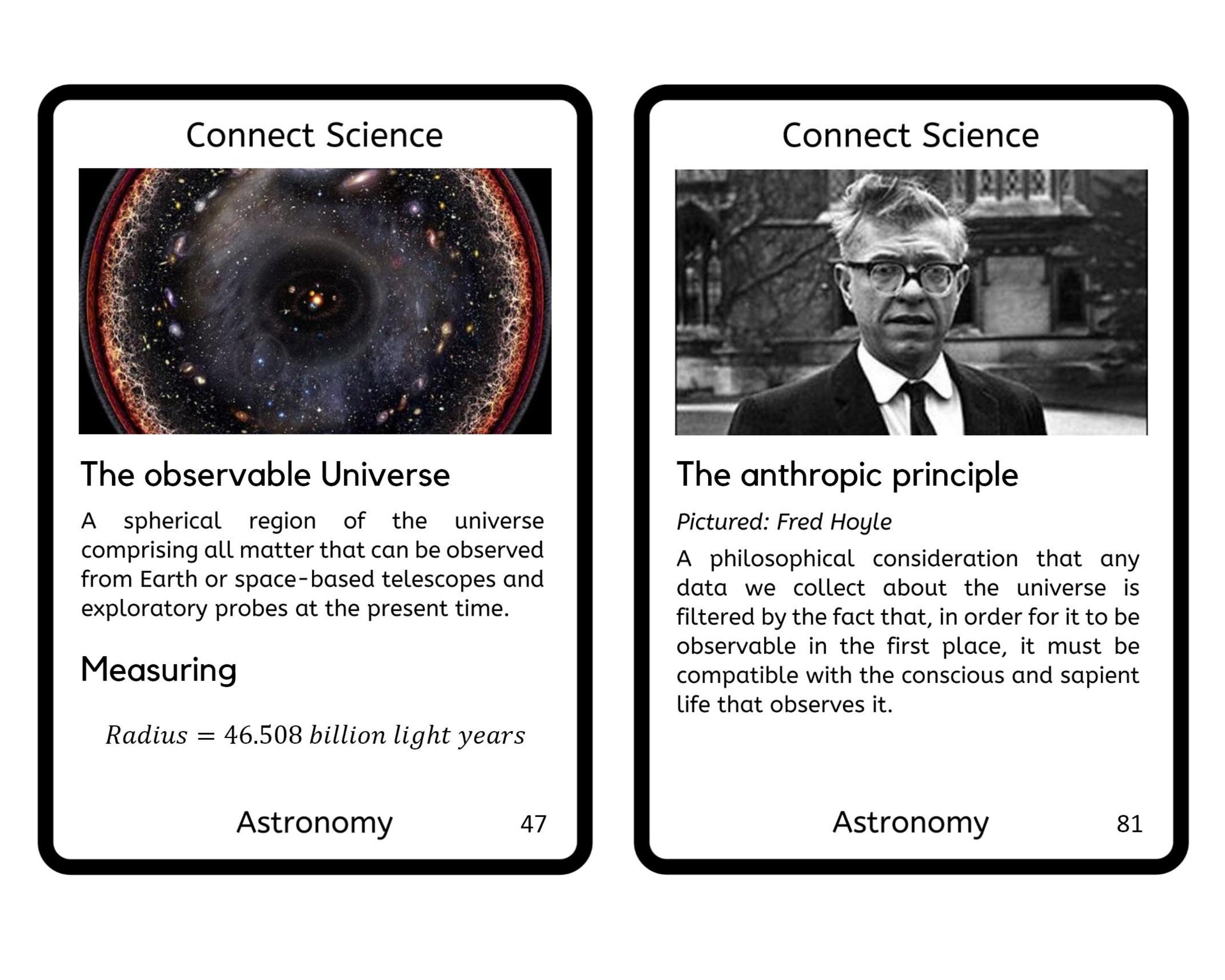 Astronomy Printable Learning / Revision Cards 80 Card Deck With Cheat ...