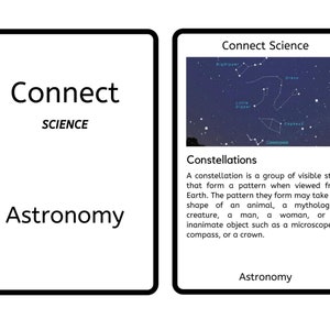 Astronomy Printable Learning / Revision Cards 80 Card Deck With Cheat ...