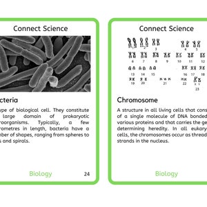 Biology Printable Learning / Revision Cards 59 Card Deck With Cheat ...