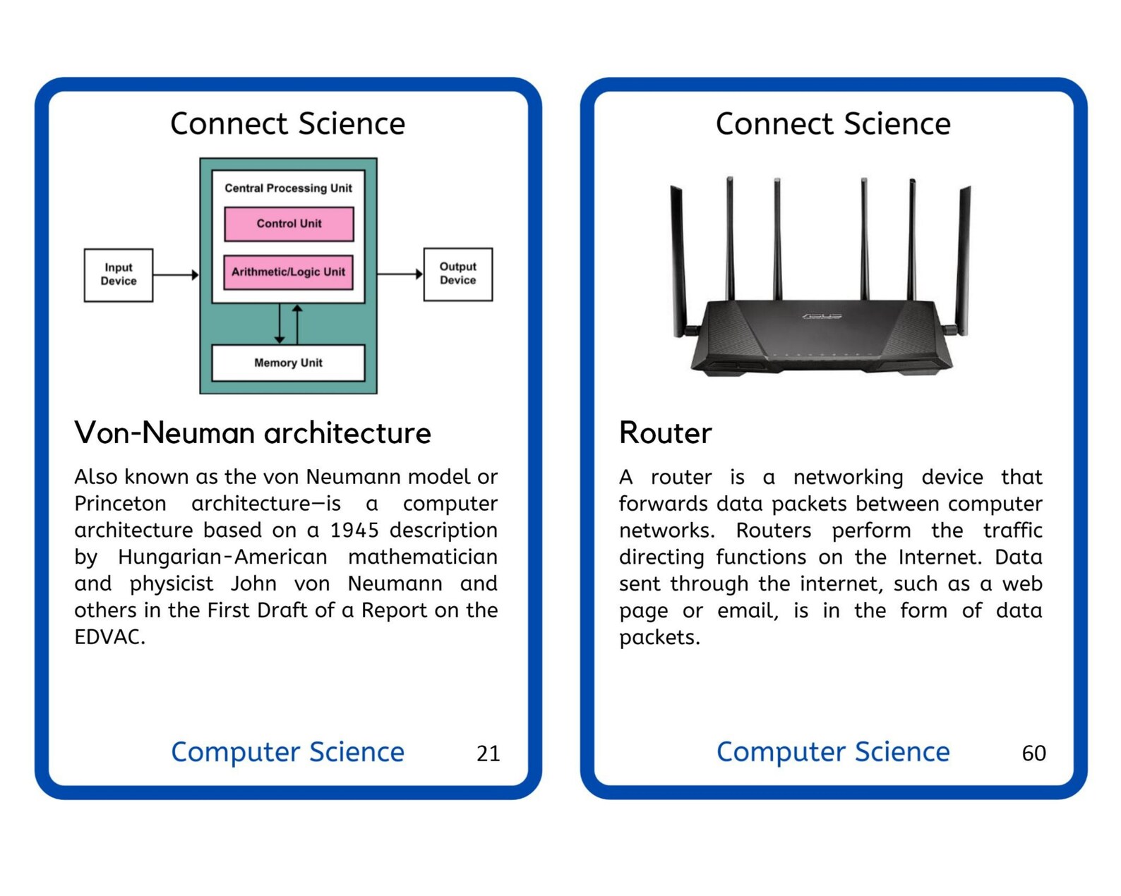 Computer Science Printable Learning / Revision Cards 111 Card Deck With ...