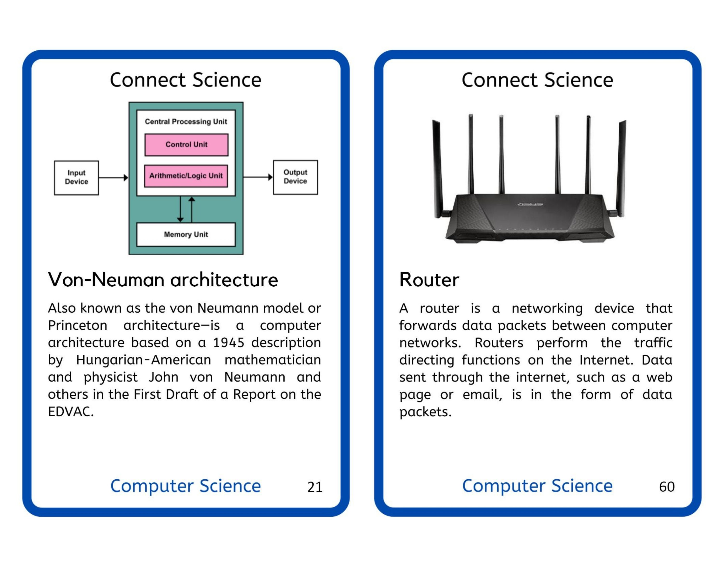 Computer Science Printable Learning / Revision Cards 111 Card Deck With ...