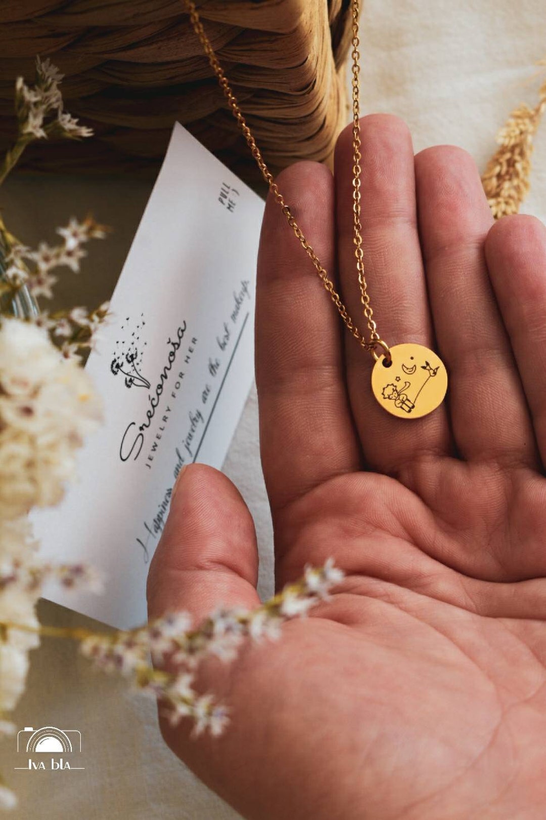 Little Prince Necklace, Gift Necklace, Prince Necklace + CUSTOM BACK ...