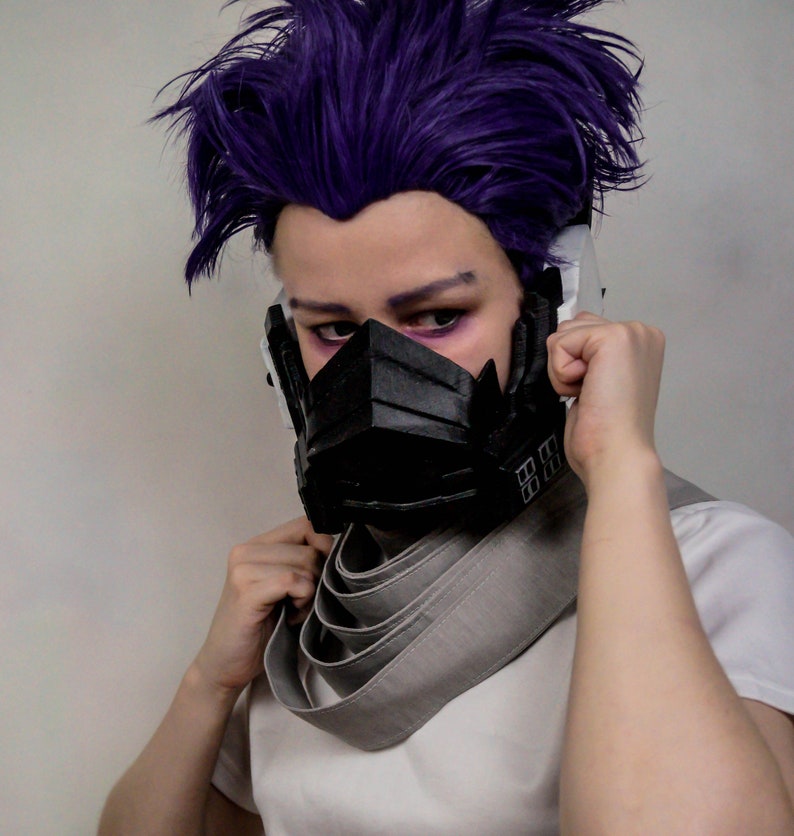 MADE TO ORDER My Hero Academia Shinso Hitoshi Mask Scarf | Etsy
