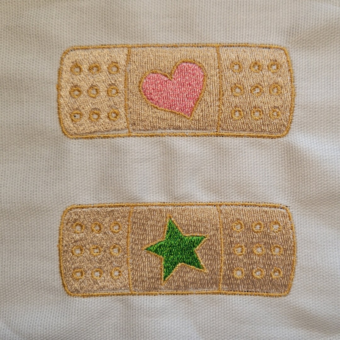 Bandaid in 4 Styles Machine Embroidery Design - Etsy