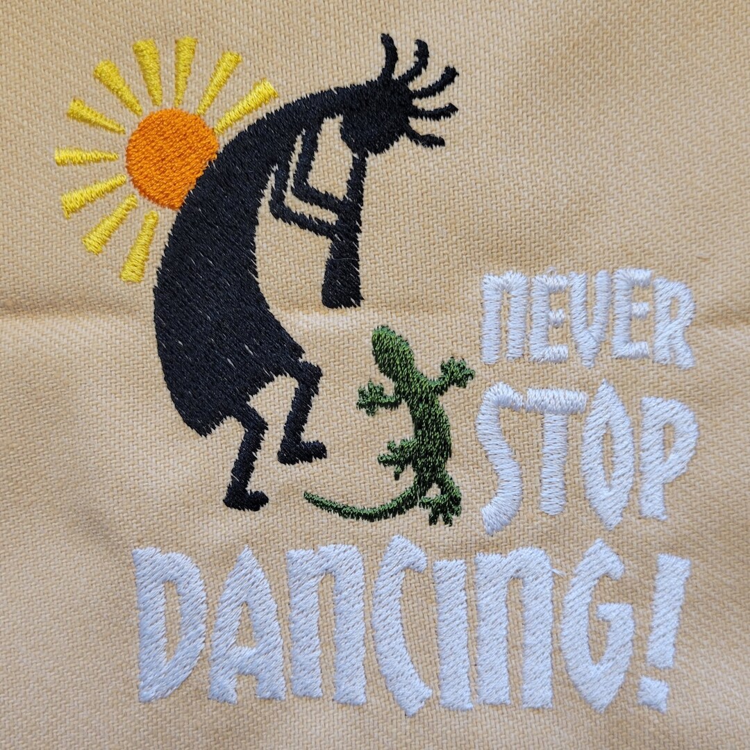 Kokopelli Never Stop Dancing Machine Embroidery Design - Etsy