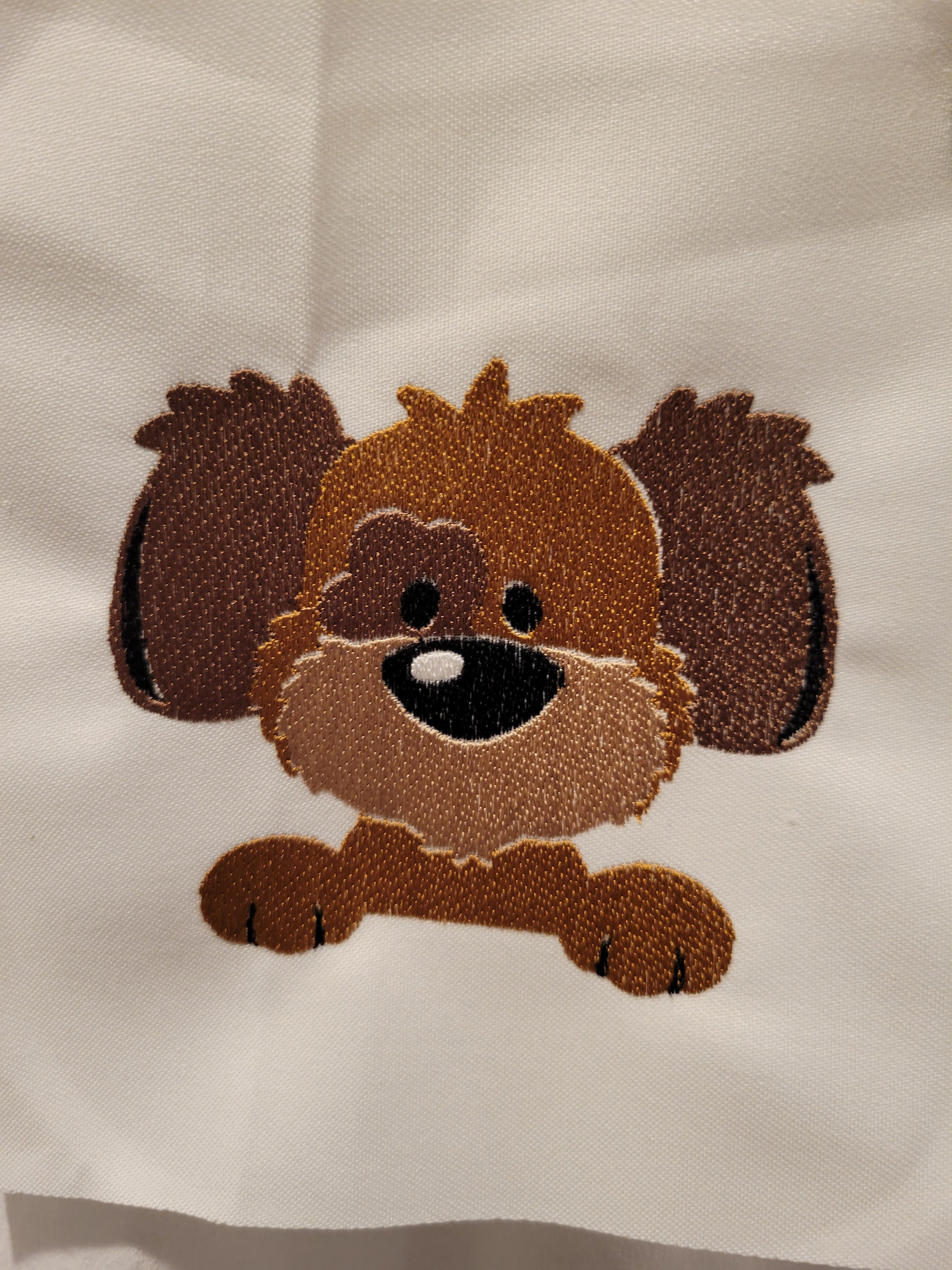 Cute Puppy Machine Embroidery Design - Etsy