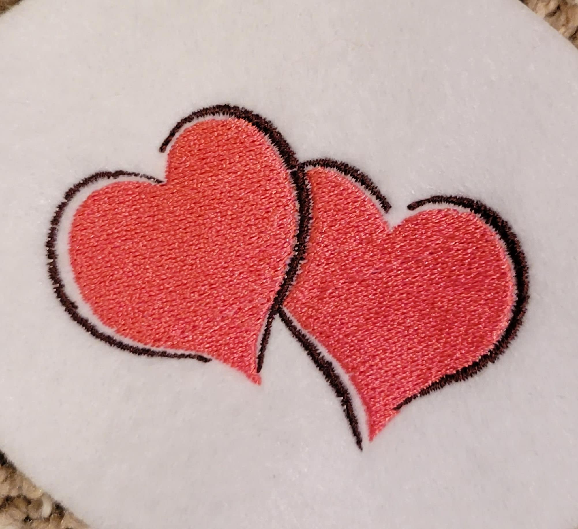 Two Hearts Machine Embroidery Design - Etsy