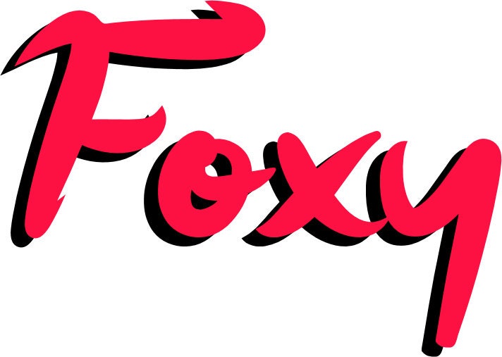 FOXY Text Machine Embroidery Design - Etsy