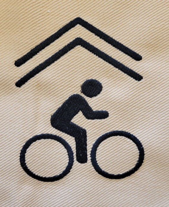 Bicycle Sharrow Machine Embroidery Design - Etsy