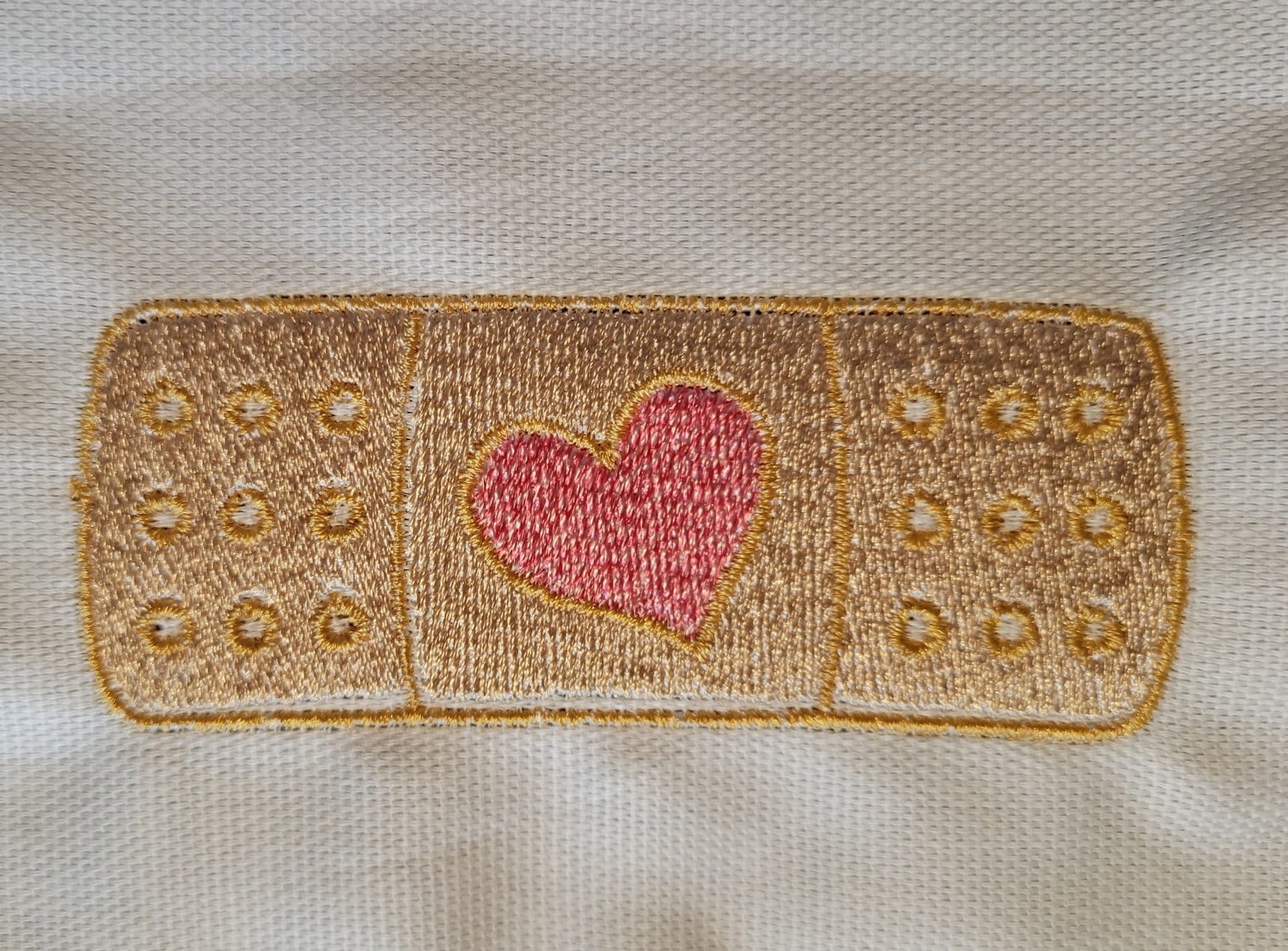 Bandaid With Heart Machine Embroidery Design - Etsy