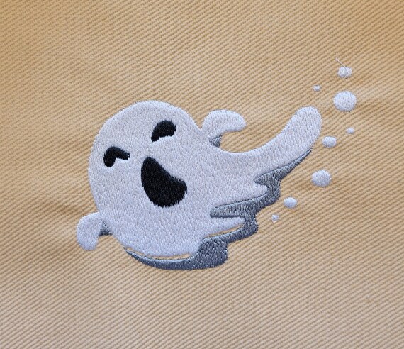 Cute Scary Ghost Machine Embroidery Design - Etsy