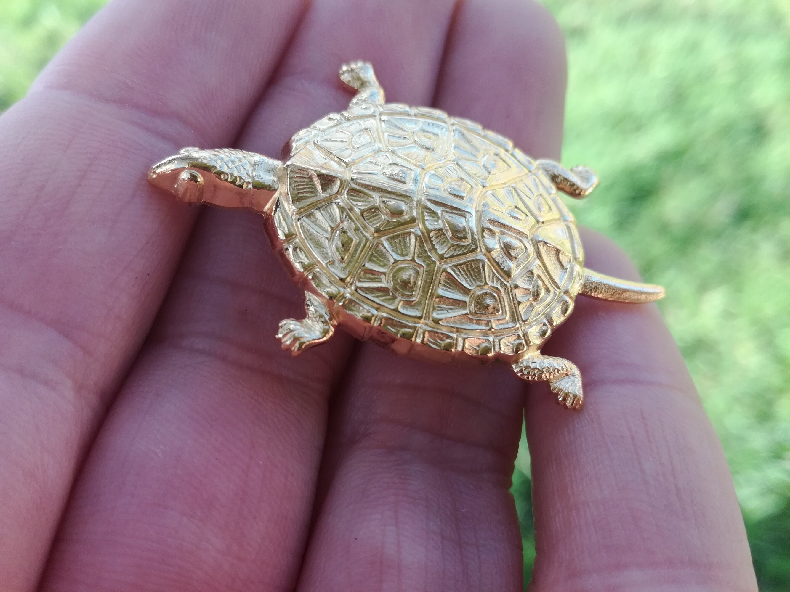 Turtle Pin's Brooch Art Nouveau Design Tortoise Lapel Pin Silver-plated ...