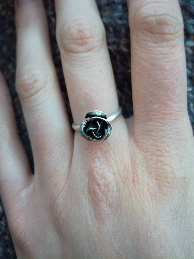 Rose Ring Model N2 Art Nouveau and Retro Style Made of | Etsy