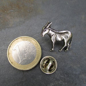 Little Donkey Pin Brooch, Silver Plated Brass, Donkey Nativity Scene ...