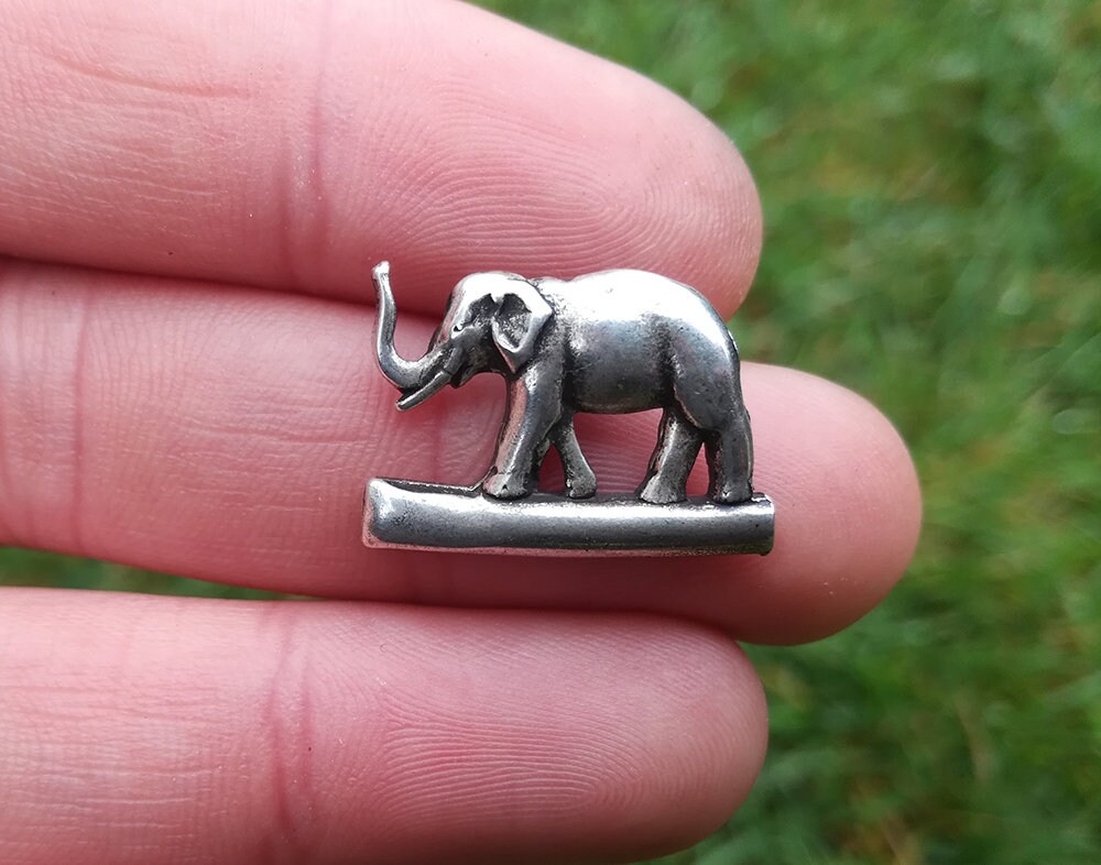 Elephant Brooch Pin's Silver-plated Brass African Animal | Etsy