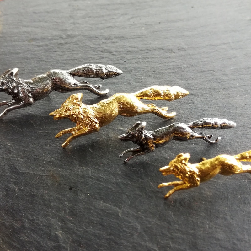 Fox Brooch - Etsy