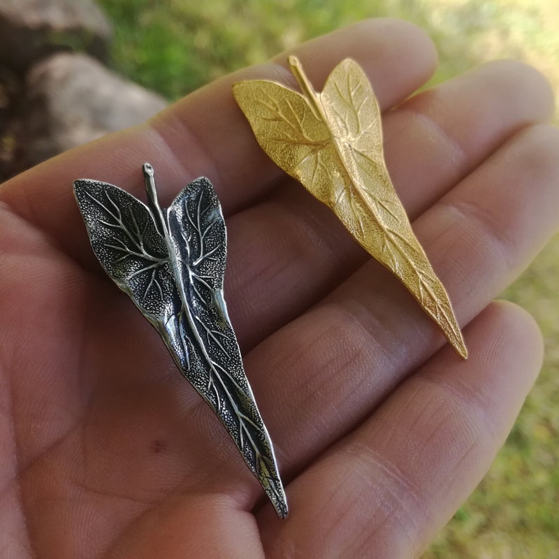 Elven Leaf Brooch - Etsy