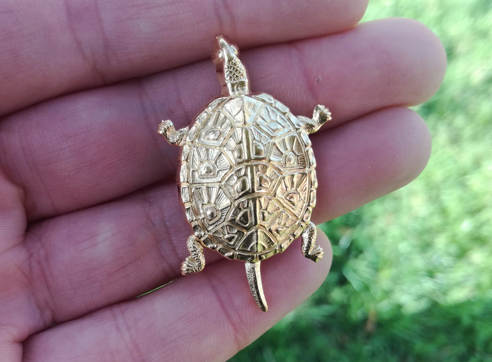 Turtle Pin's Brooch Art Nouveau Design Tortoise Lapel Pin Silver-plated ...