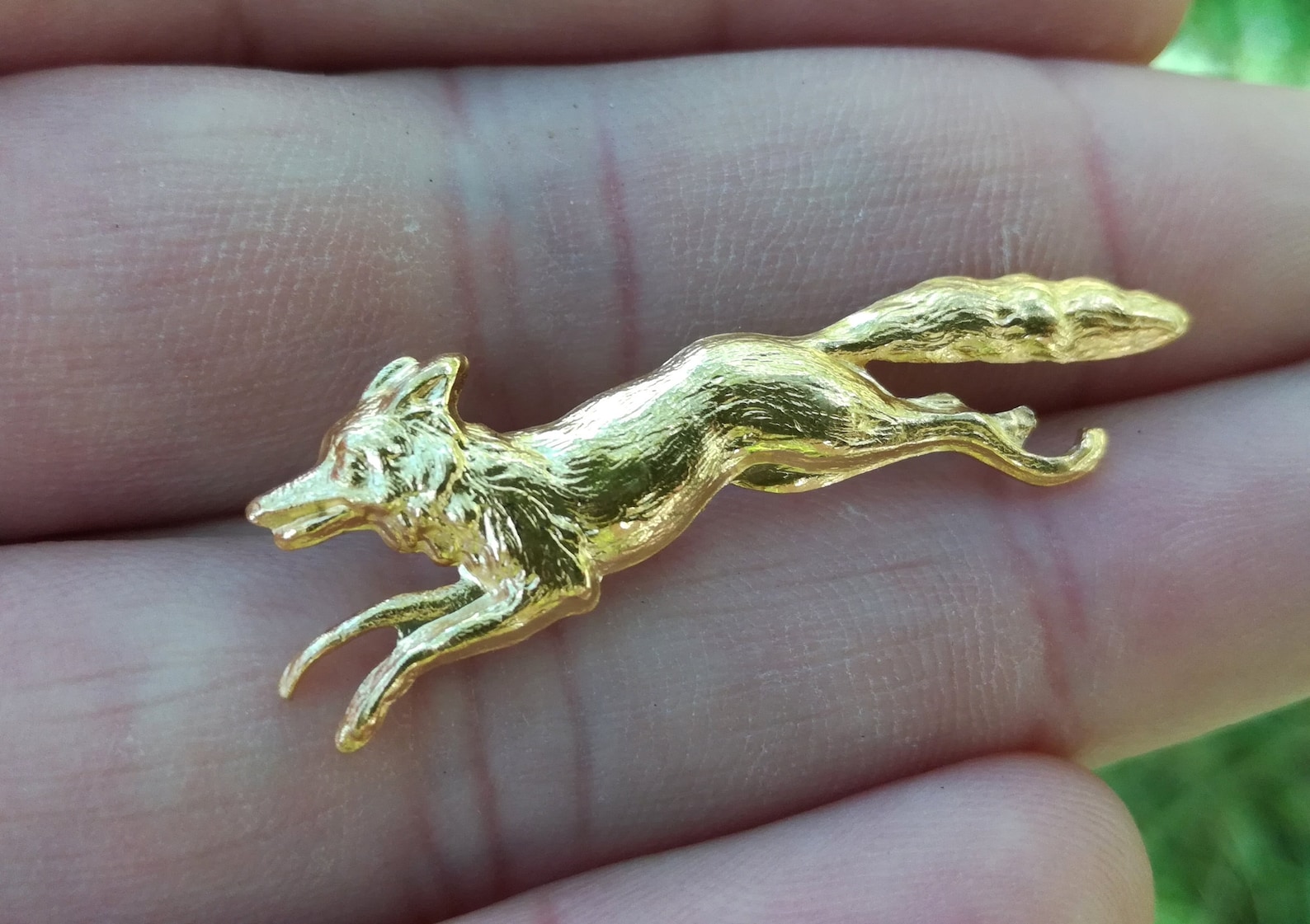 Fox Lapel Pin Brooch Art Nouveau Silver-plated or Gilded | Etsy