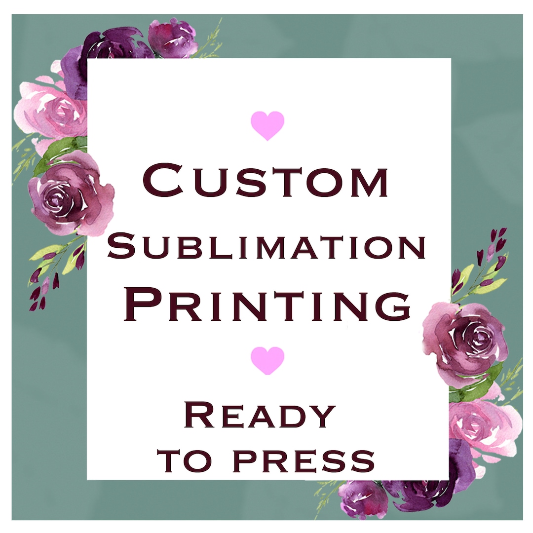 A4 Sublimation Custom Printing Service - Etsy