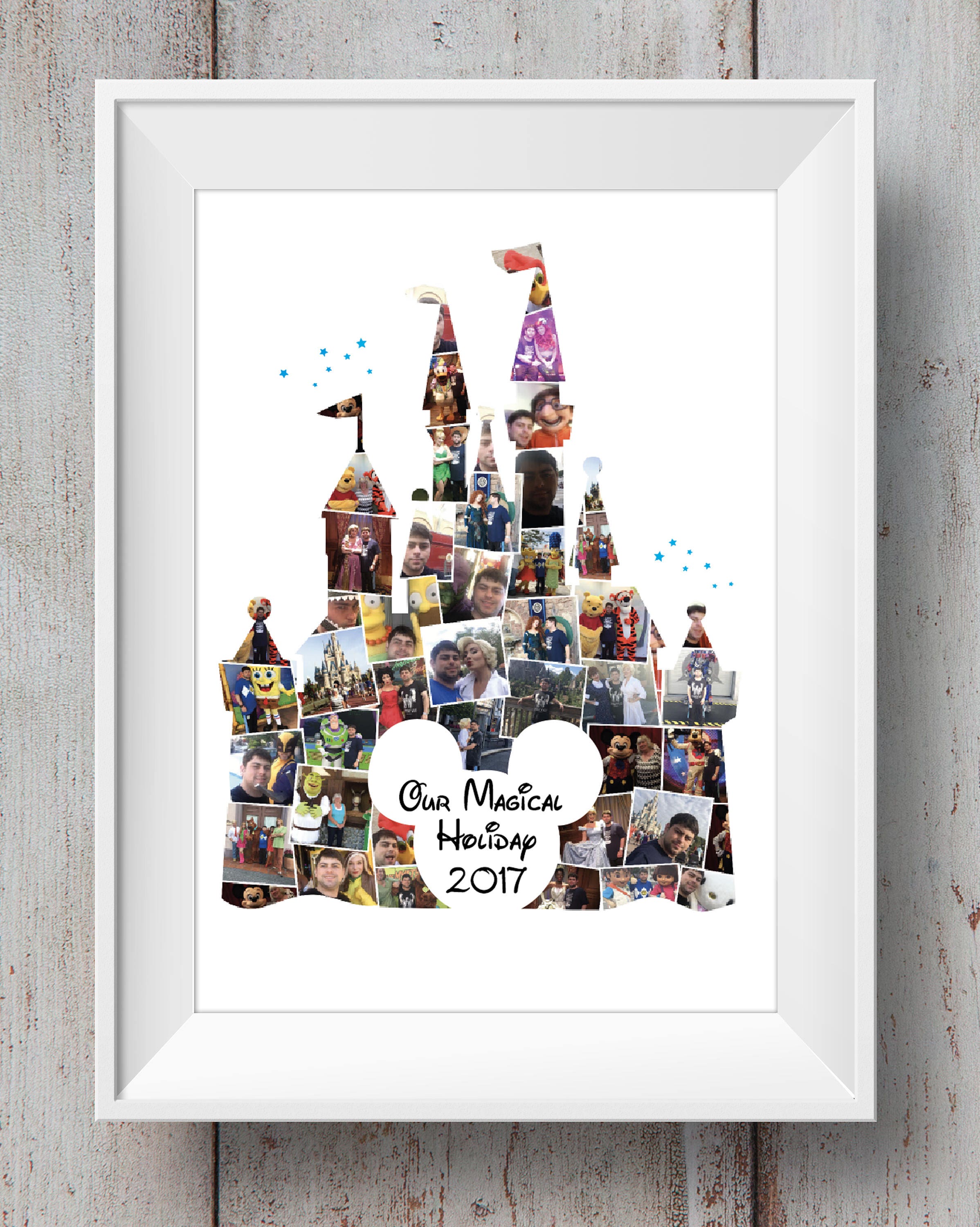 Disney Mickey Photo Montage Castle / Disney Collage / Mickey Mouse - Etsy