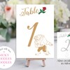 Disney Minnie/mickey Mouse Floral A6 Table Number Cards - Etsy