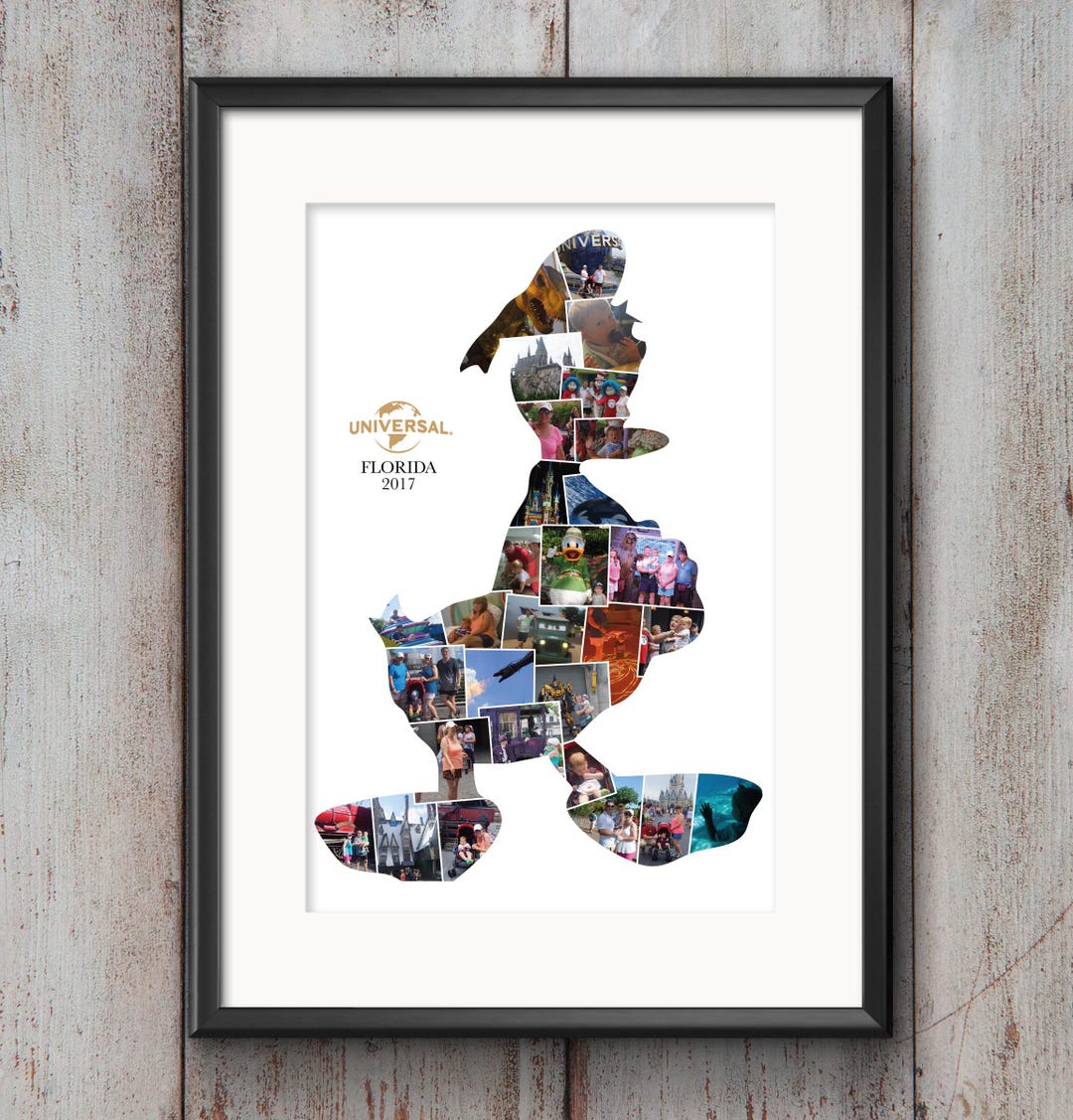 Donald Duck Photo Collage - Custom Print (holds 29 Photo's) - Etsy