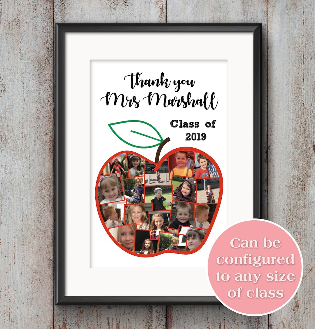 Thank You Teacher Photo Collage - Etsy