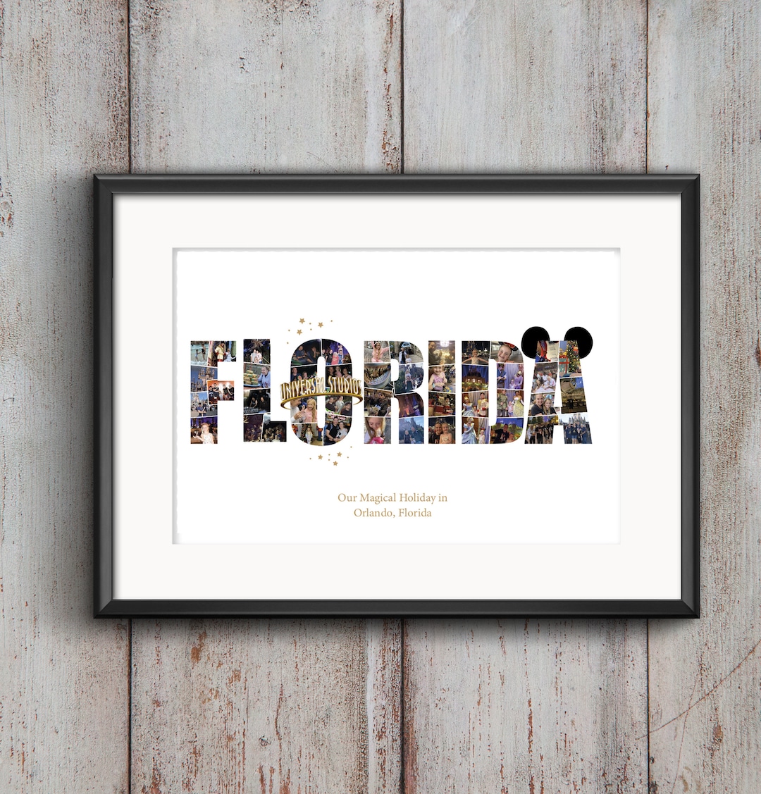 Florida Destination Photo Collage (holds 46) - Etsy
