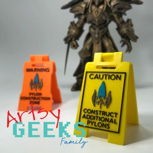 Construct Additional Pylons - Office Mini Sign - Mini Floor Stand - 3D ...