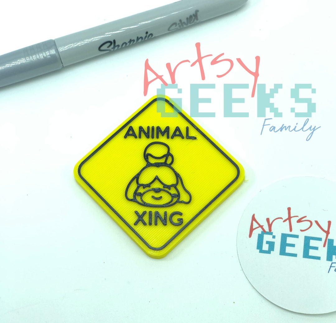 Animal Xing Magnet Mini Sign 3D Printed - Etsy