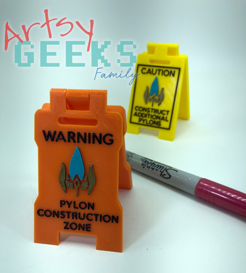 Construct Additional Pylons - Office Mini Sign - Mini Floor Stand - 3D ...