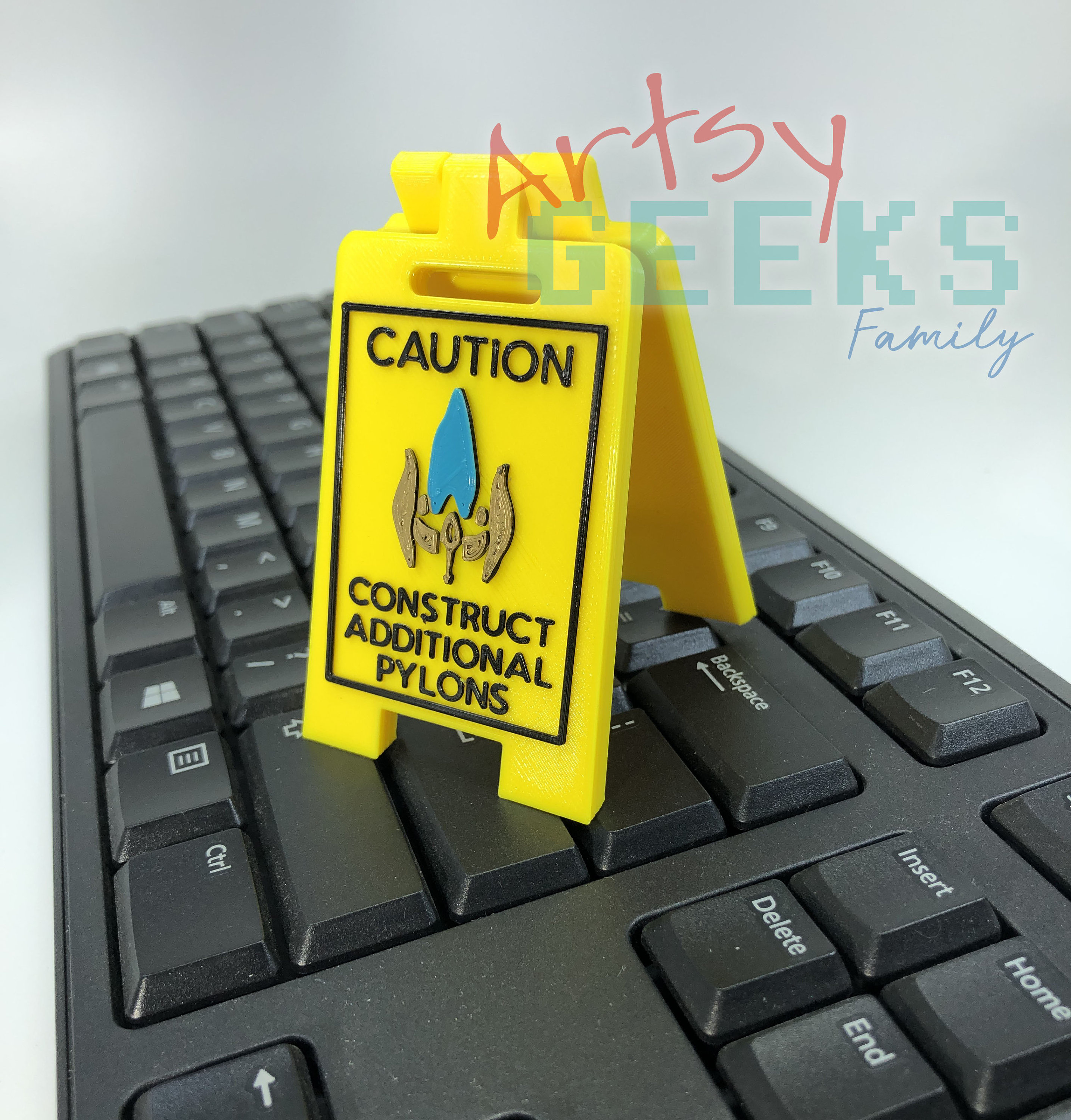 Construct Additional Pylons - Office Mini Sign - Mini Floor Stand - 3D ...