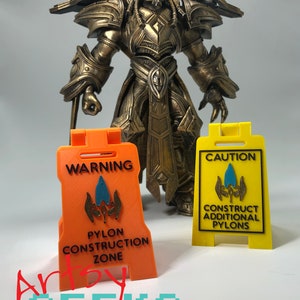 Construct Additional Pylons - Office Mini Sign - Mini Floor Stand - 3D ...